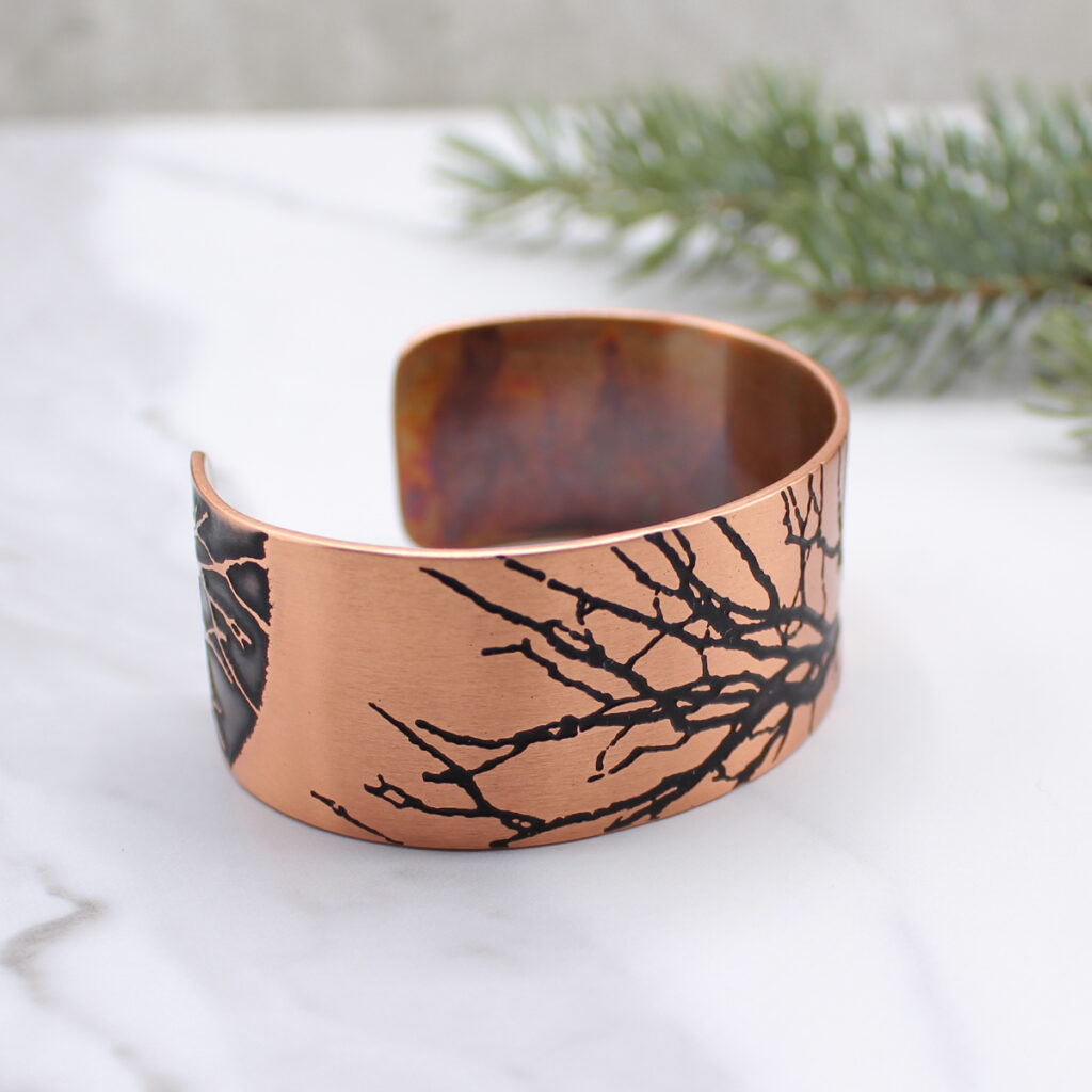 Tree, Handmade Copper Cuff Bracelet - GaleForce Design Jewelry