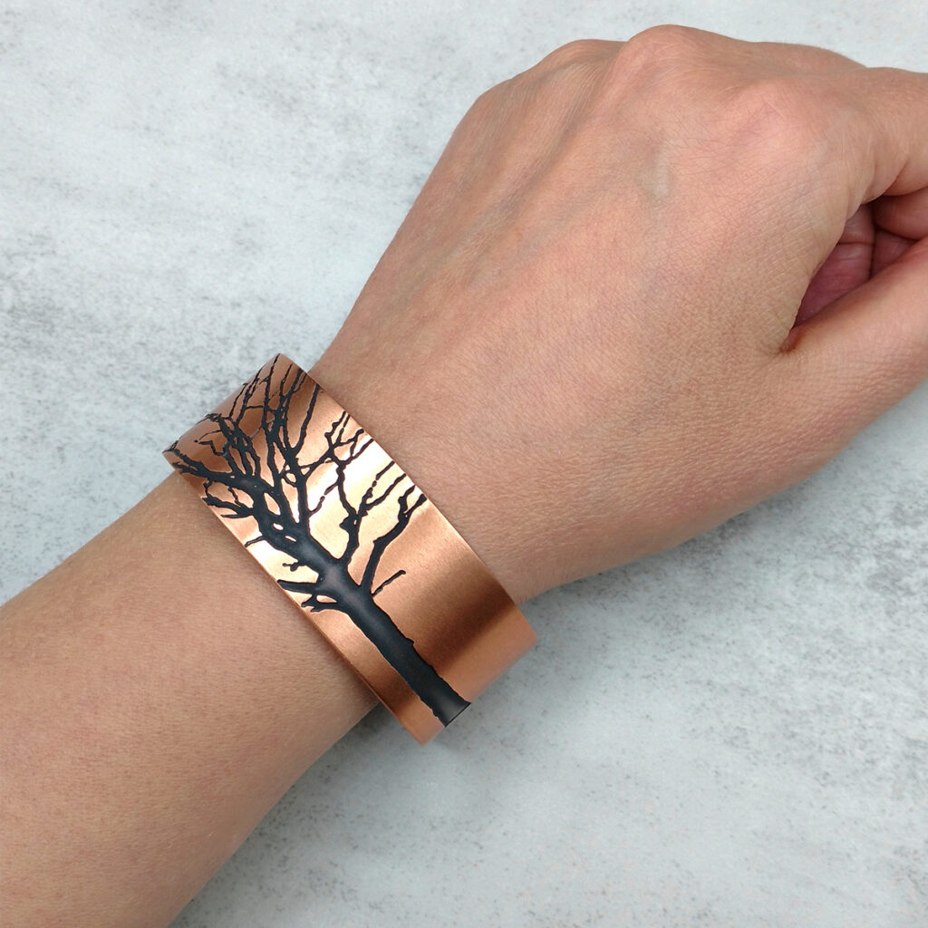 Tree, Handmade Copper Cuff Bracelet - GaleForce Design Jewelry